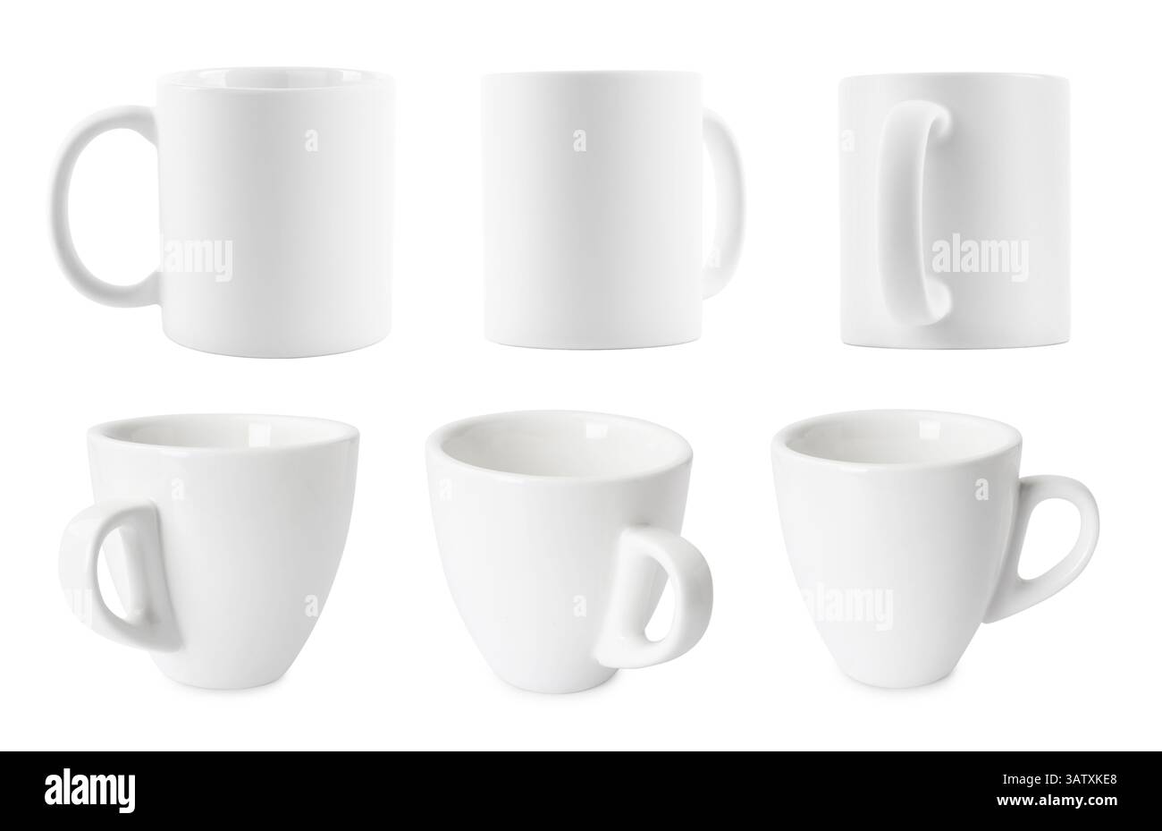Different cups set on Cut Out Stock Images & Pictures - Alamy