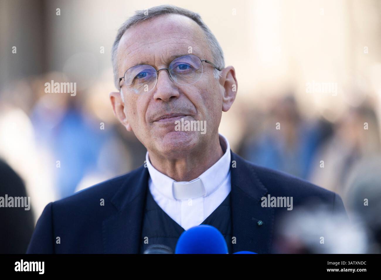 Rector-archpriest of Notre-Dame Cathedral Bishop Olivier Ribadeau Dumas ...