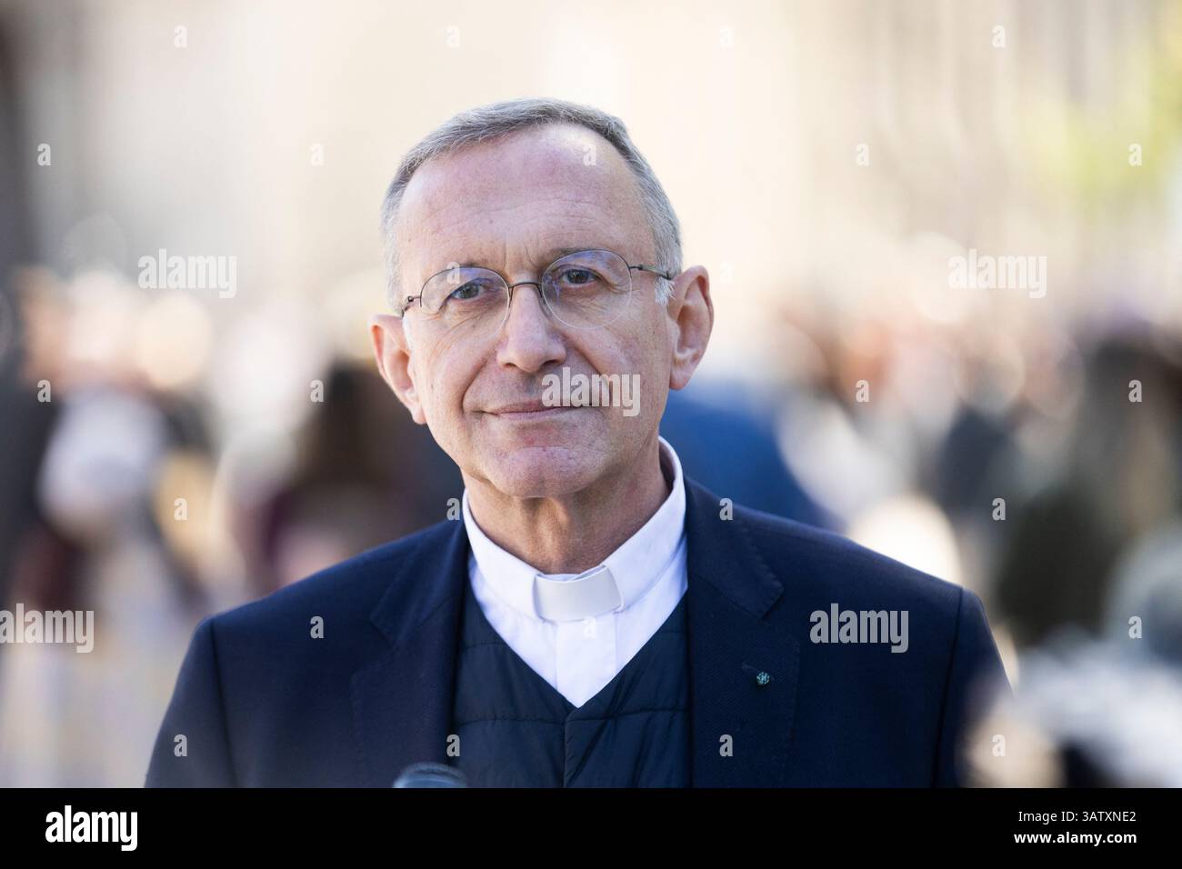 Rector-archpriest of Notre-Dame Cathedral Bishop Olivier Ribadeau Dumas ...