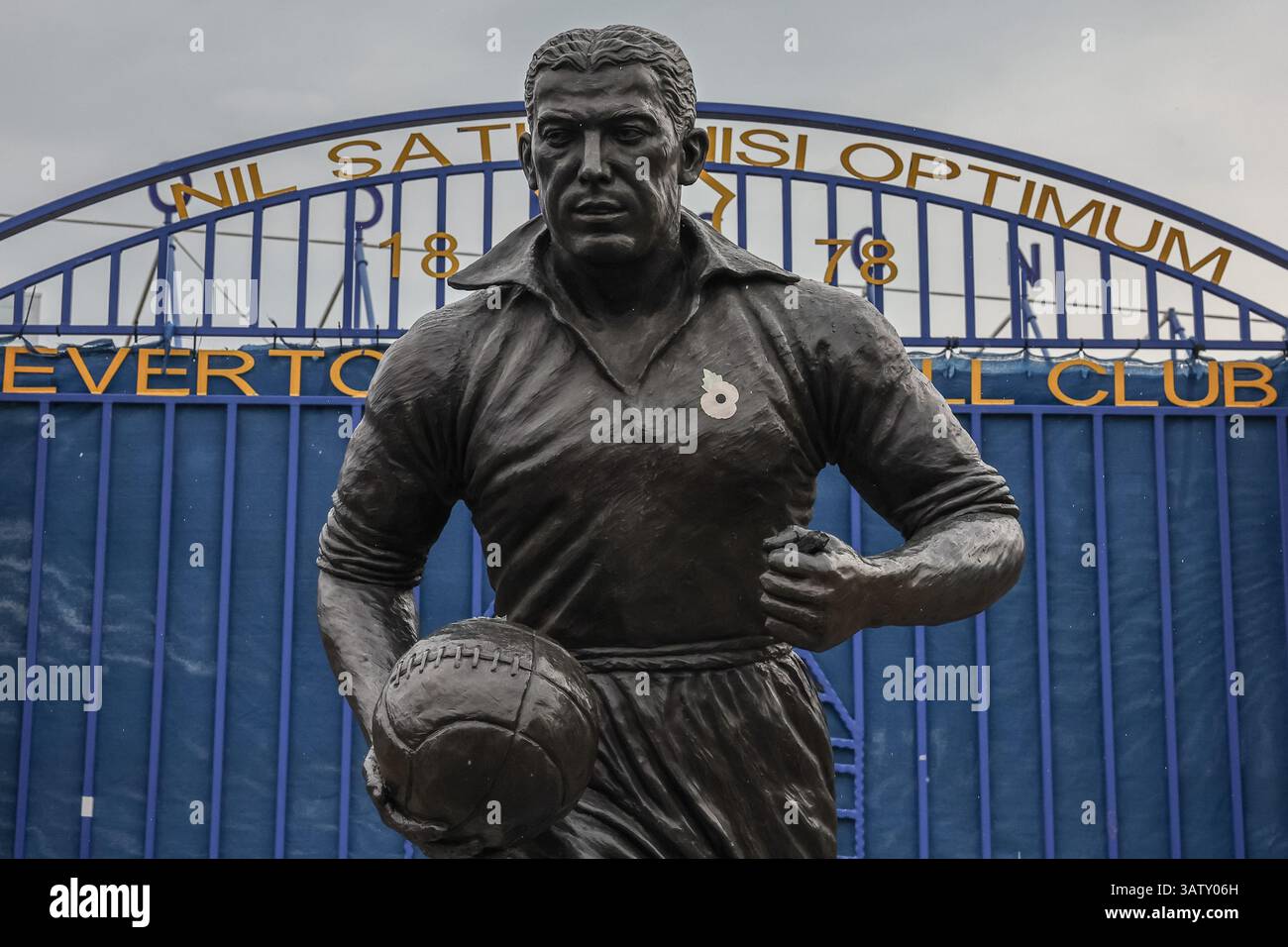 The William Ralph "Dixie" Dean outside Goodison Park during the Premier ...