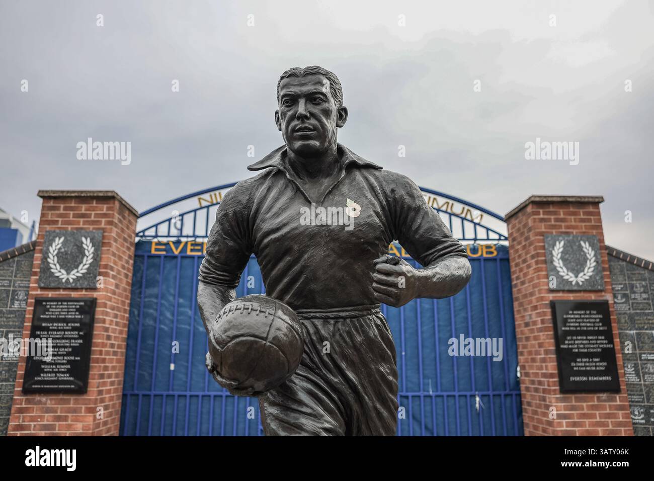 The William Ralph "Dixie" Dean outside Goodison Park during the Premier ...