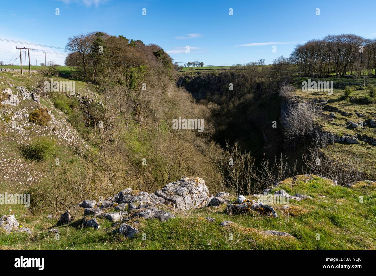 Deepdale nature reserve near Buxton in the Peak District, Derbyshire ...