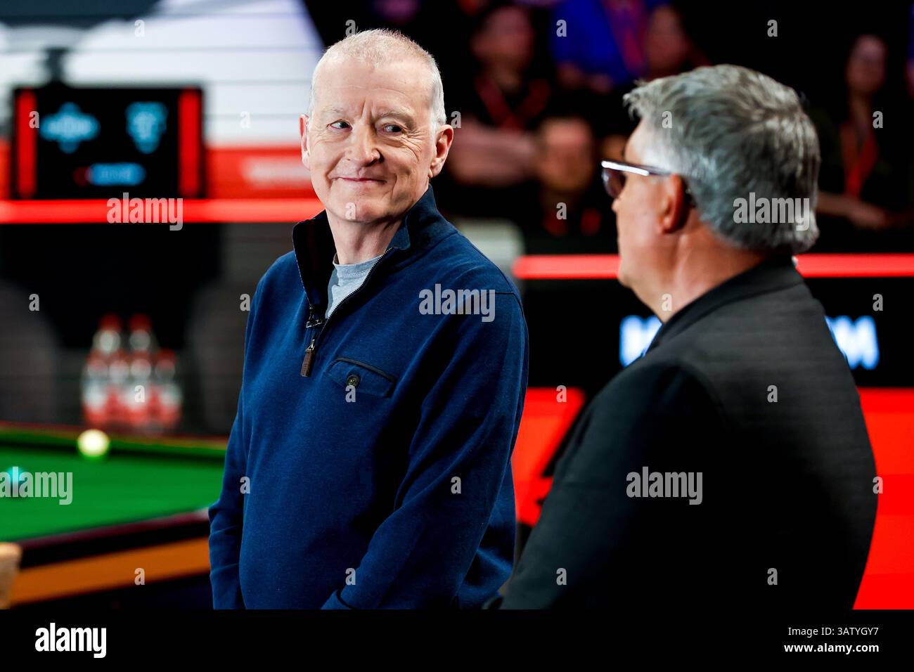Sheffield, UK. 19th Apr, 2025. Former Snooker player Steve Davis during ...