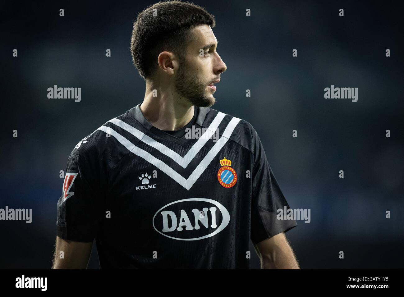 Barcelona, Spain. 18th Apr, 2025. Joan Garcia (RCD Espanyol) seen ...