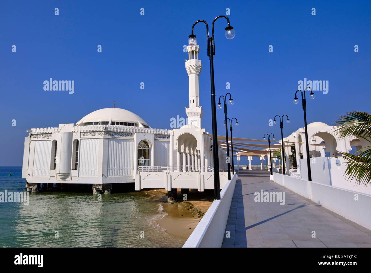 Saudi Arabia, Makkah Province, Jeddah, Corniche, Al Rahmah Mosque Stock ...