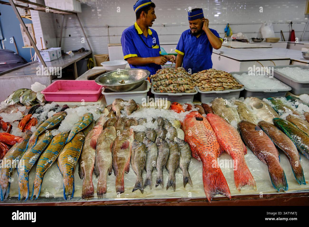 Saudi Arabia, Makkah Province, Jeddah, Central Fish Market Stock Photo ...