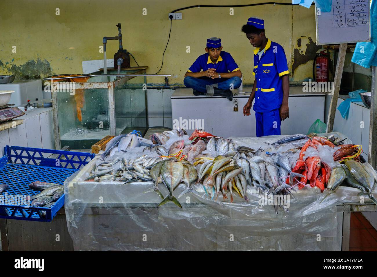 Saudi Arabia, Makkah Province, Jeddah, Central Fish Market Stock Photo ...