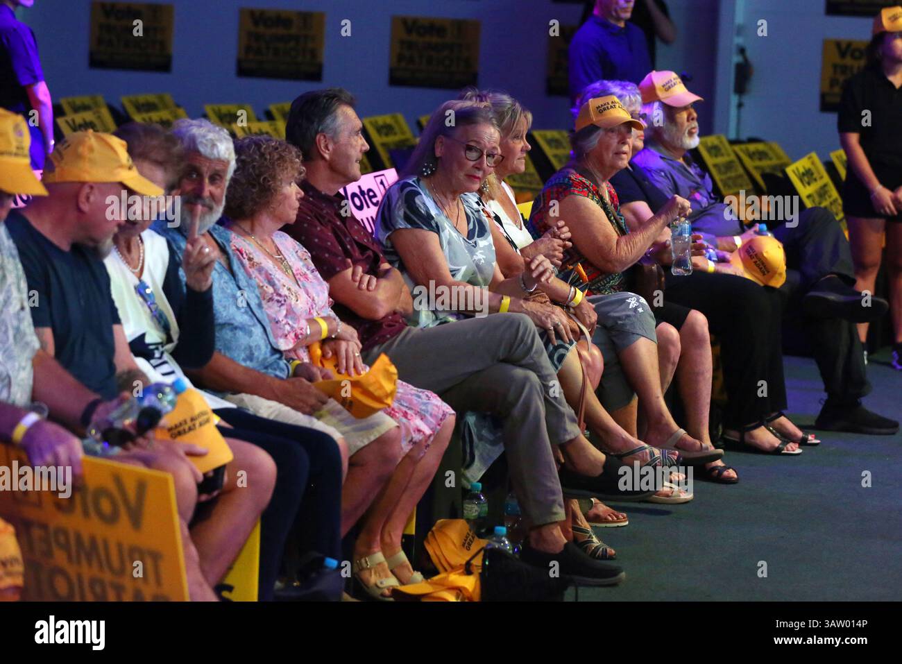 Supporters watch on during the Trumpet of Patriots’ National Launch ...