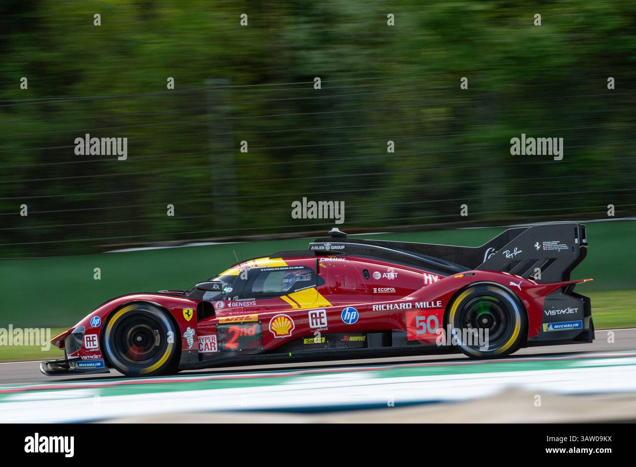 Imola, Italy. 19 April, 2025. FERRARI AF CORSE #50 HYPERCAR (FUOCO ...