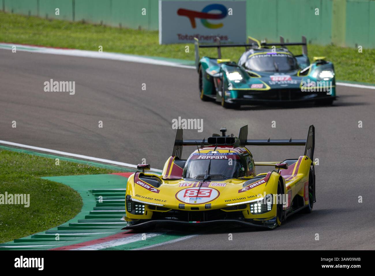 Imola, Italy. 19 April, 2025. AF CORSE #83 HYPERCAR (KUBICA, YE, HANSON ...