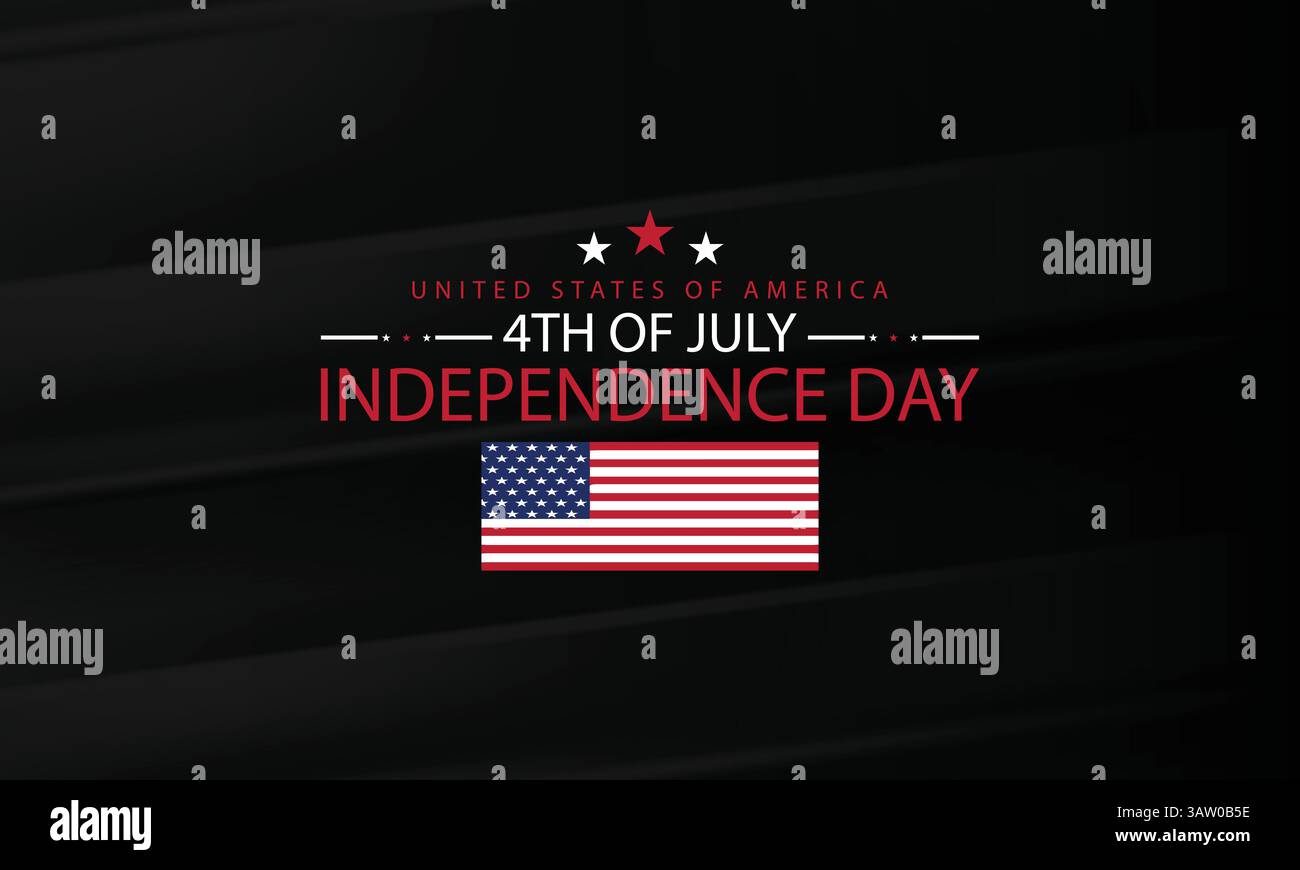 America the Beautiful Celebrating Independence Day Stock Vector Image ...