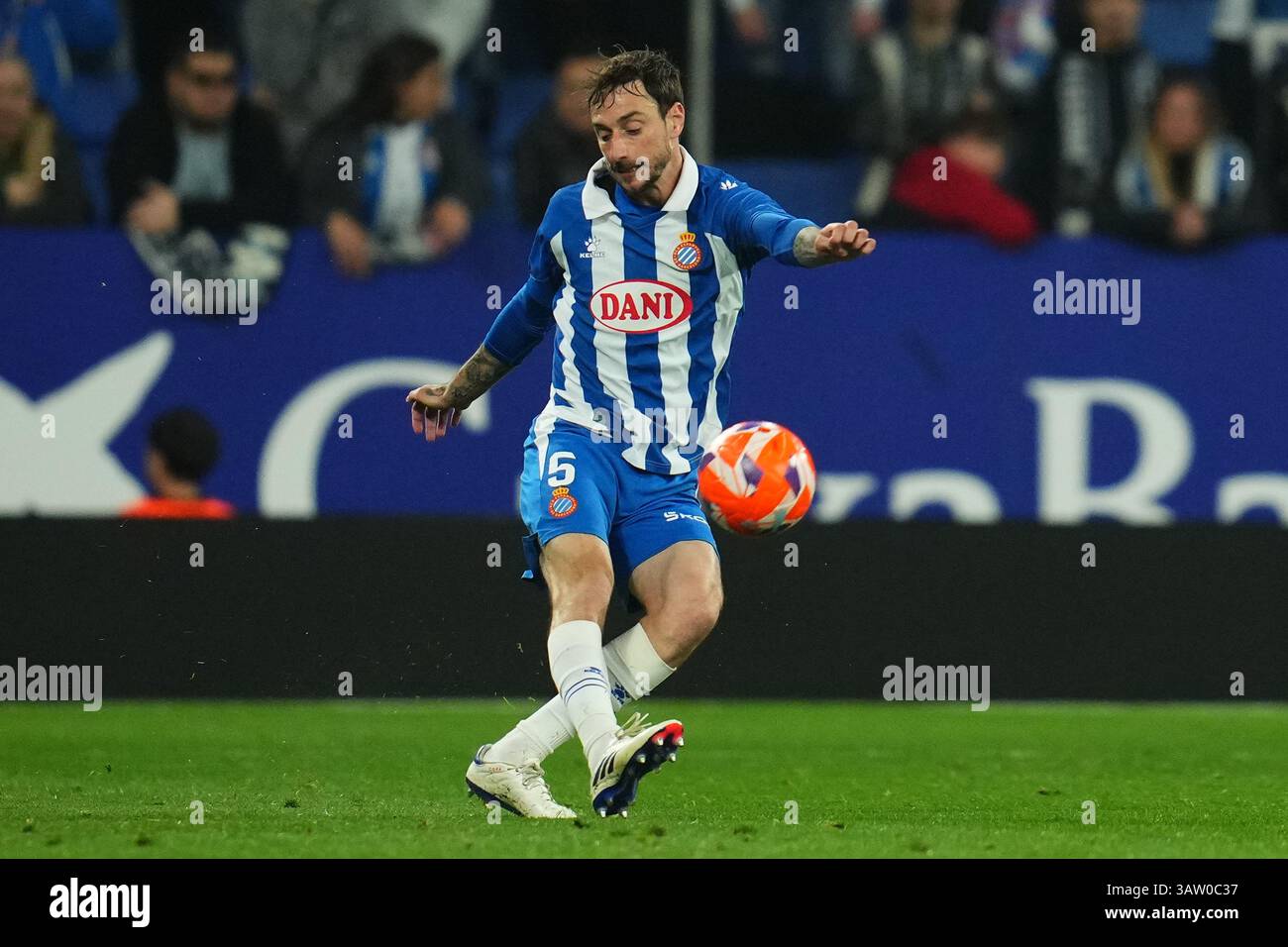Barcelona, Spain. 18th Apr, 2025. Fernando Calero of RCD Espanyol ...