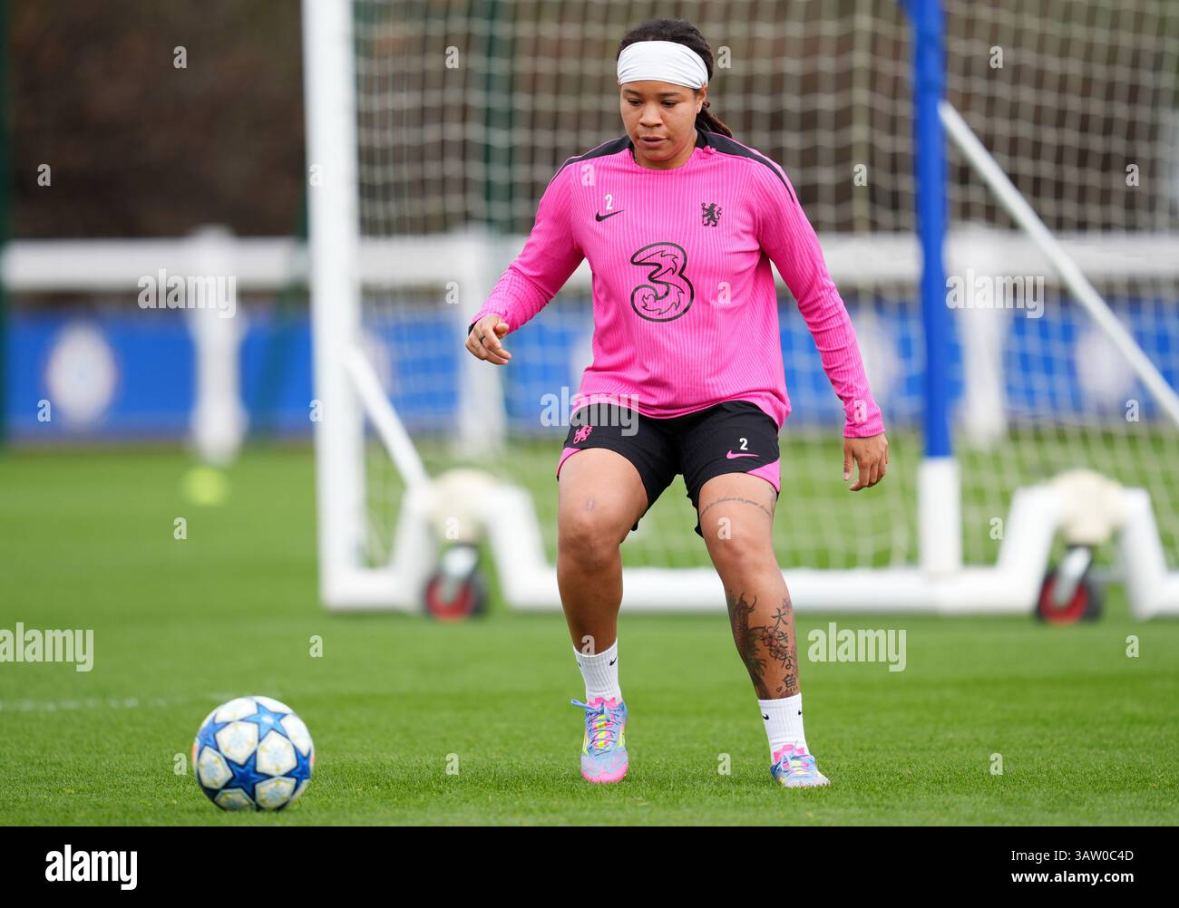 Chelsea's Mia Fishel during a training session at Cobham Training ...