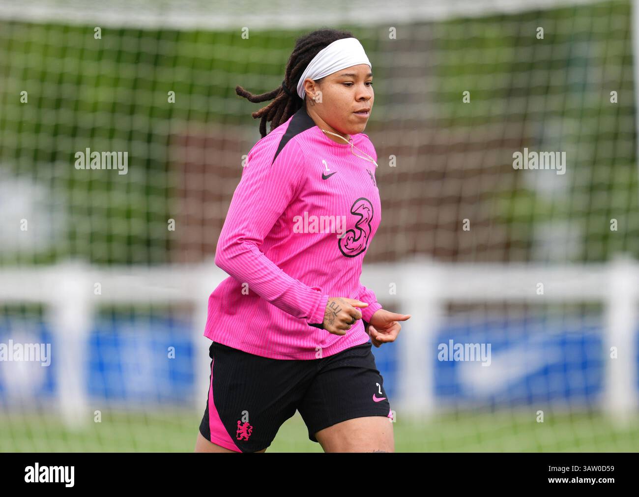 Chelsea's Mia Fishel during a training session at Cobham Training ...