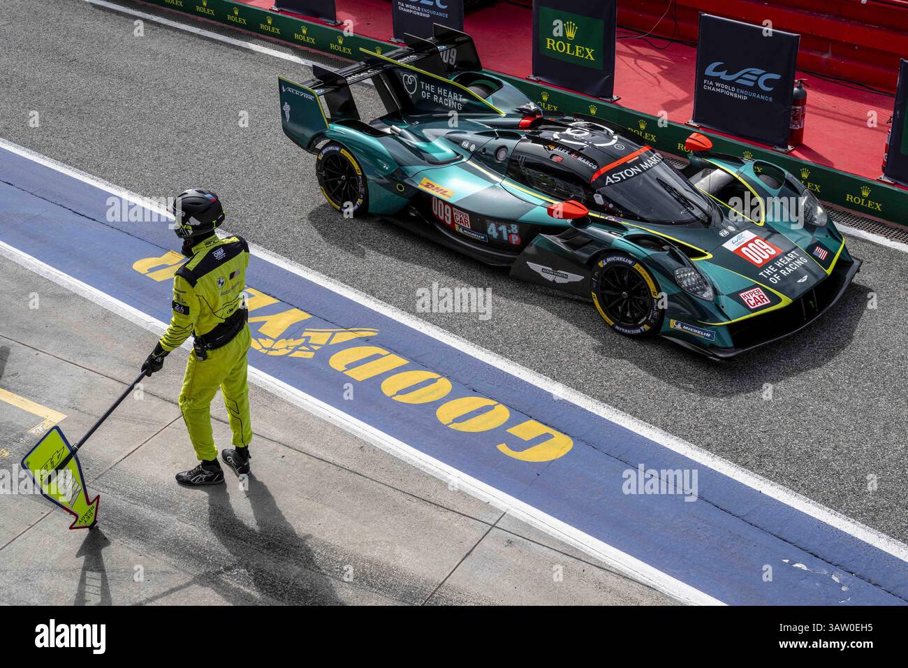 Imola, Italy. 19th Apr, 2025. Aston Martin Thor Team, Aston Martin Valkyrie, Alex Riberas, Marco ...