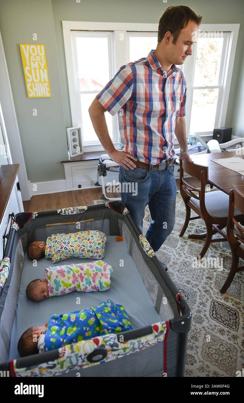 February 26, 2016 - Clay Center, KS, USA - Joey Rott speaks about his ...