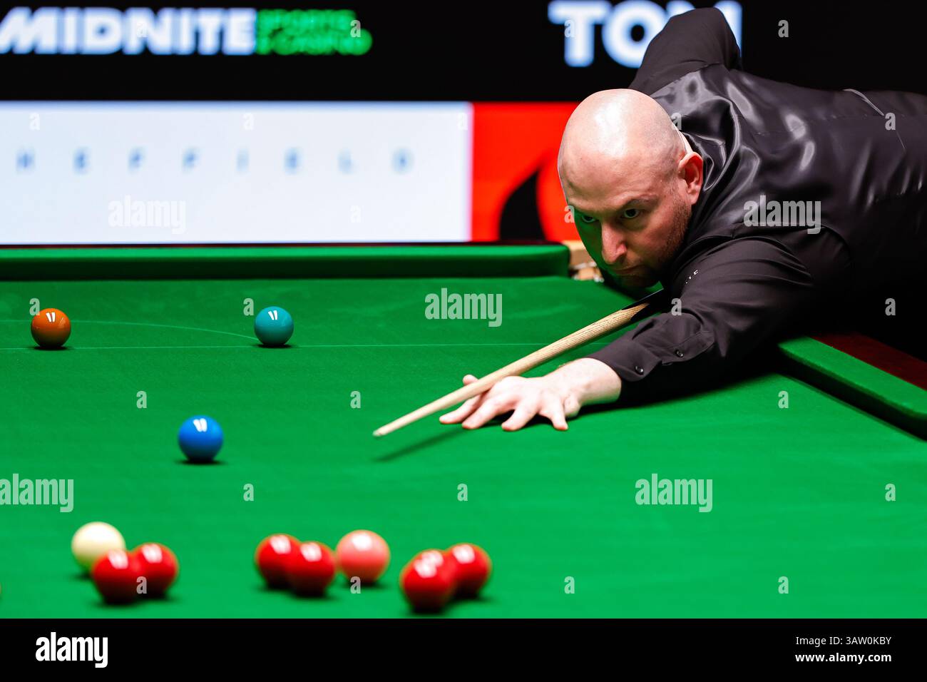 Matthew Selt during the 2025 Halo World Snooker Championship Round 1 ...
