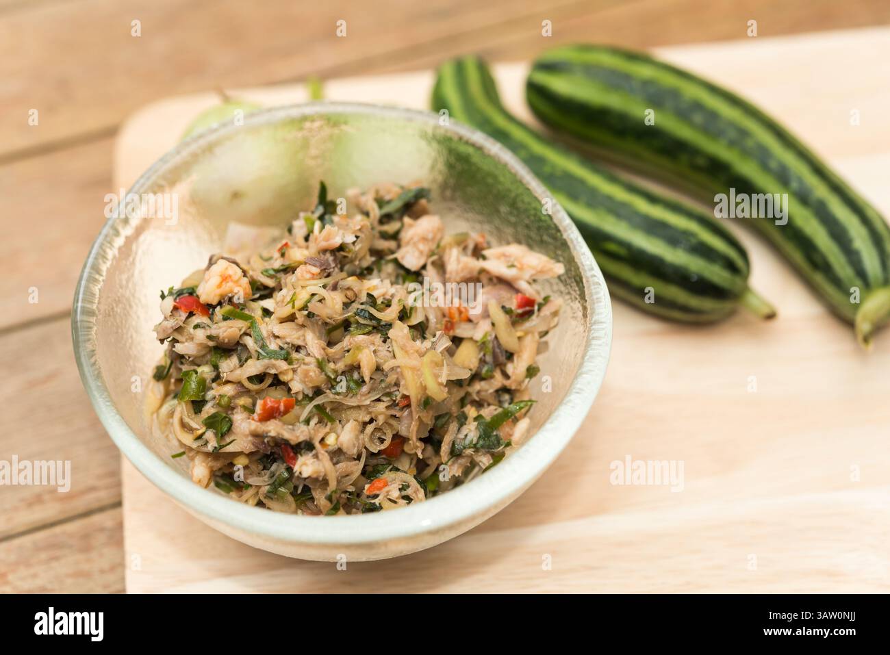 Thai southern spicy Budu salad is anchovies sauce and one of the best ...