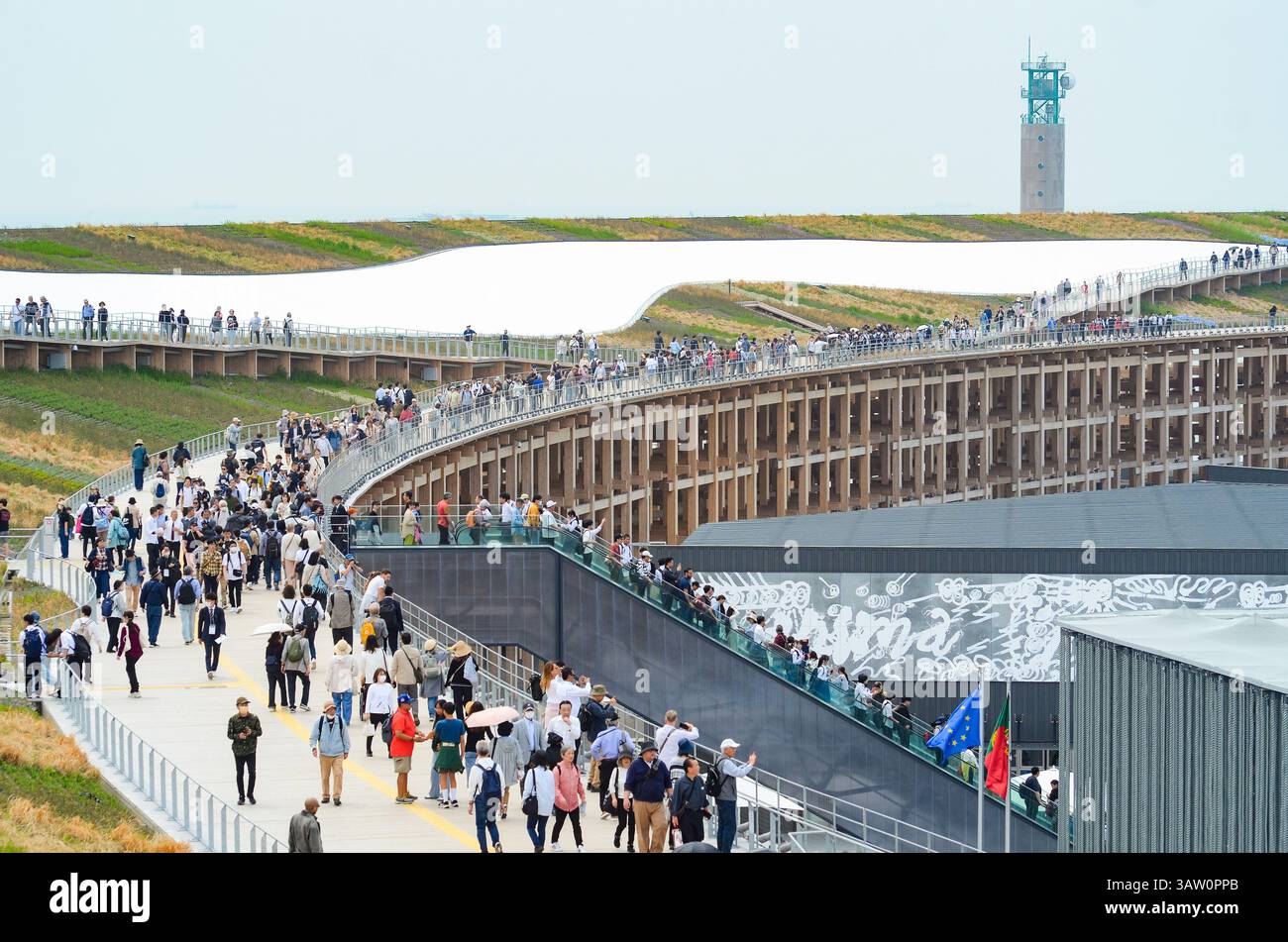 The Grand Ring at the Osaka Expo in April 2025 Stock Photo - Alamy