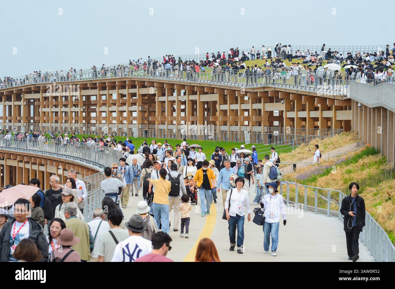 The Grand Ring at the Osaka Expo in April 2025 Stock Photo - Alamy