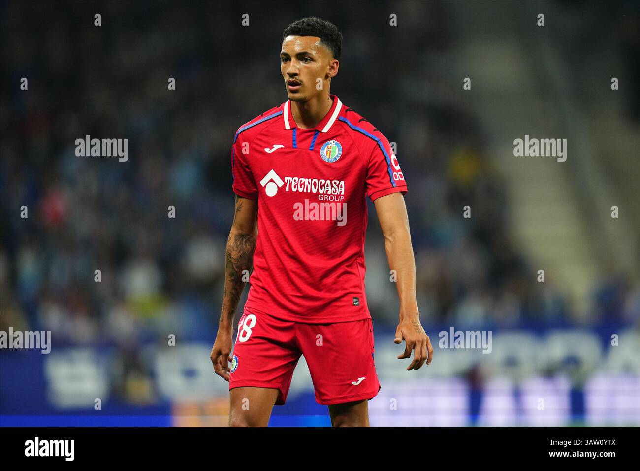 Barcelona, Spain. 18th Apr, 2025. Alvaro Rodriguez of Getafe CF during ...