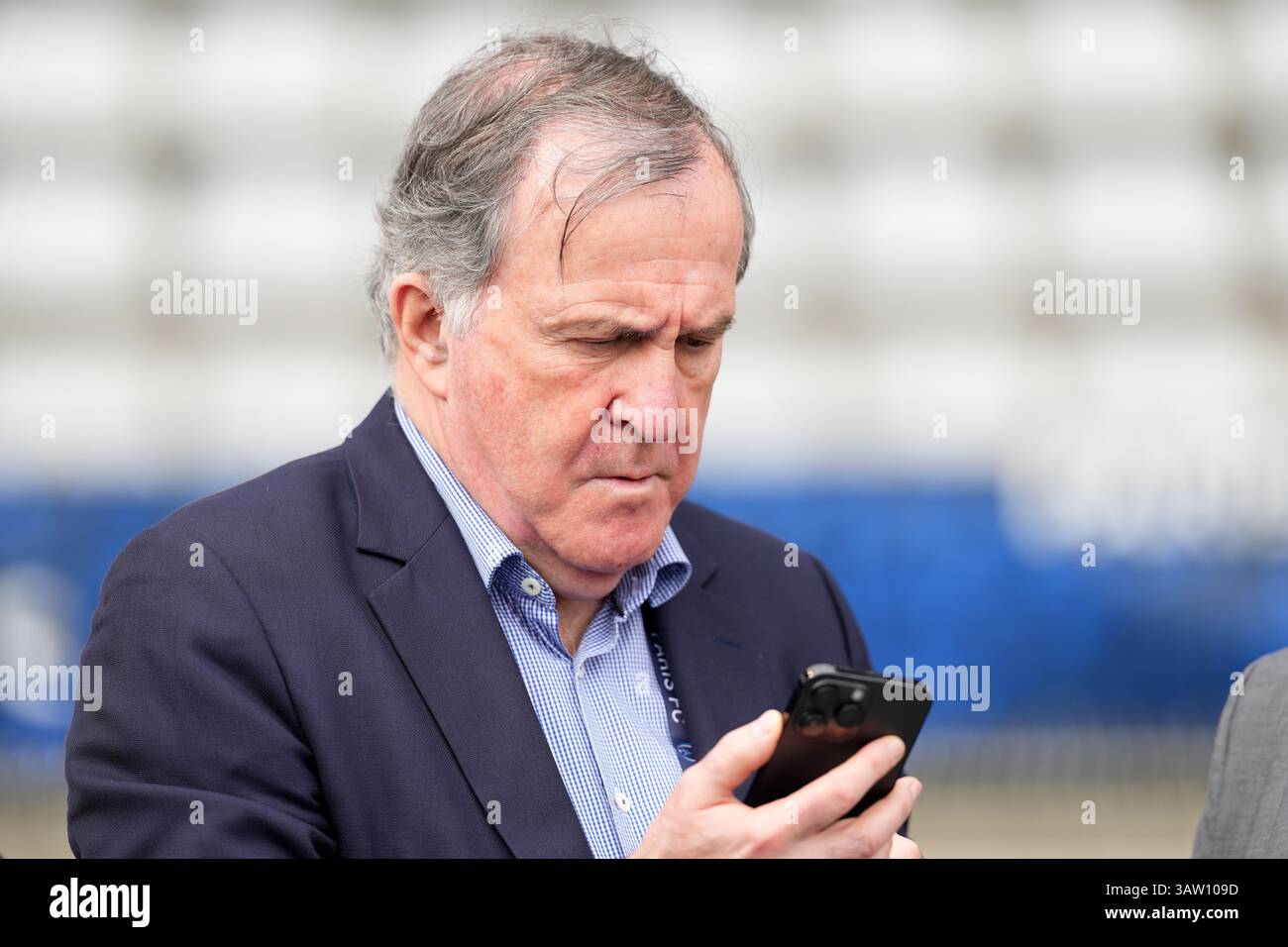 Pierre FERRACCI (President Paris Fc PFC) during the Ligue 2 BKT match ...