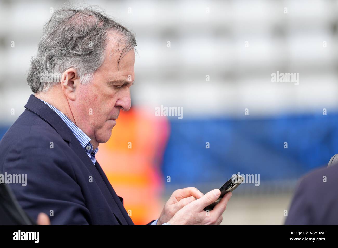 Pierre FERRACCI (President Paris Fc PFC) during the Ligue 2 BKT match ...