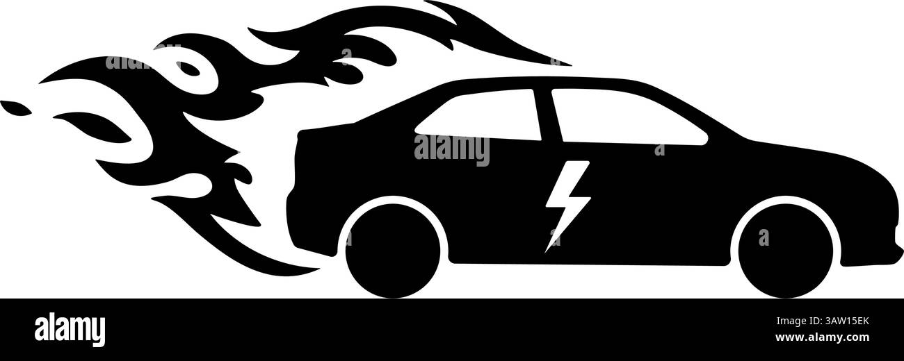 Electric car icon electricity hi-res stock photography and images - Alamy