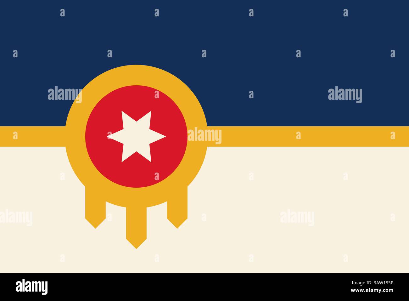 Flag of Tulsa - American city Stock Vector Image & Art - Alamy