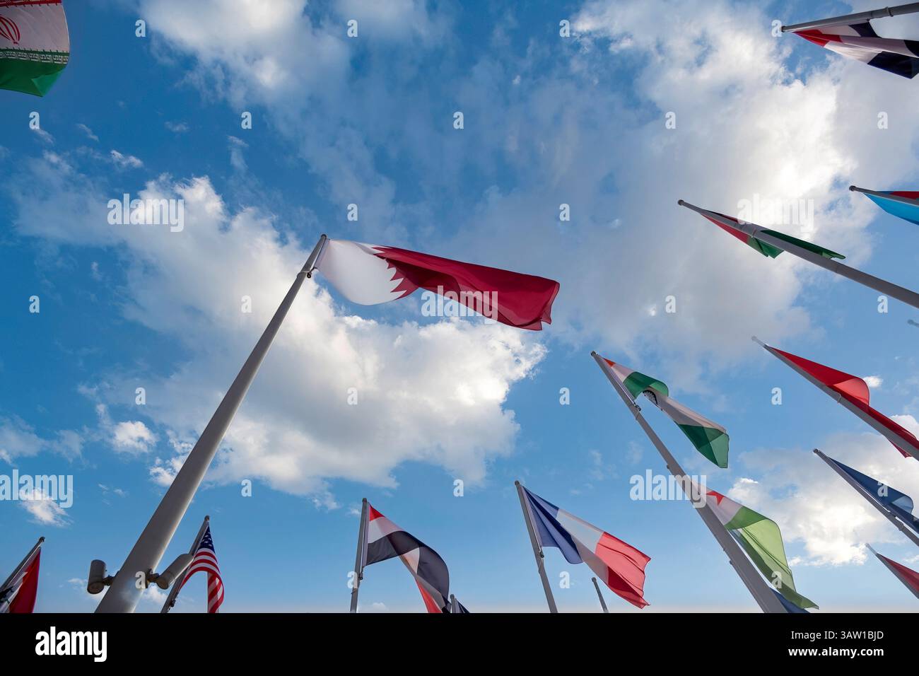 The Flag Plaza, displays 119 flags from countries with authorized ...
