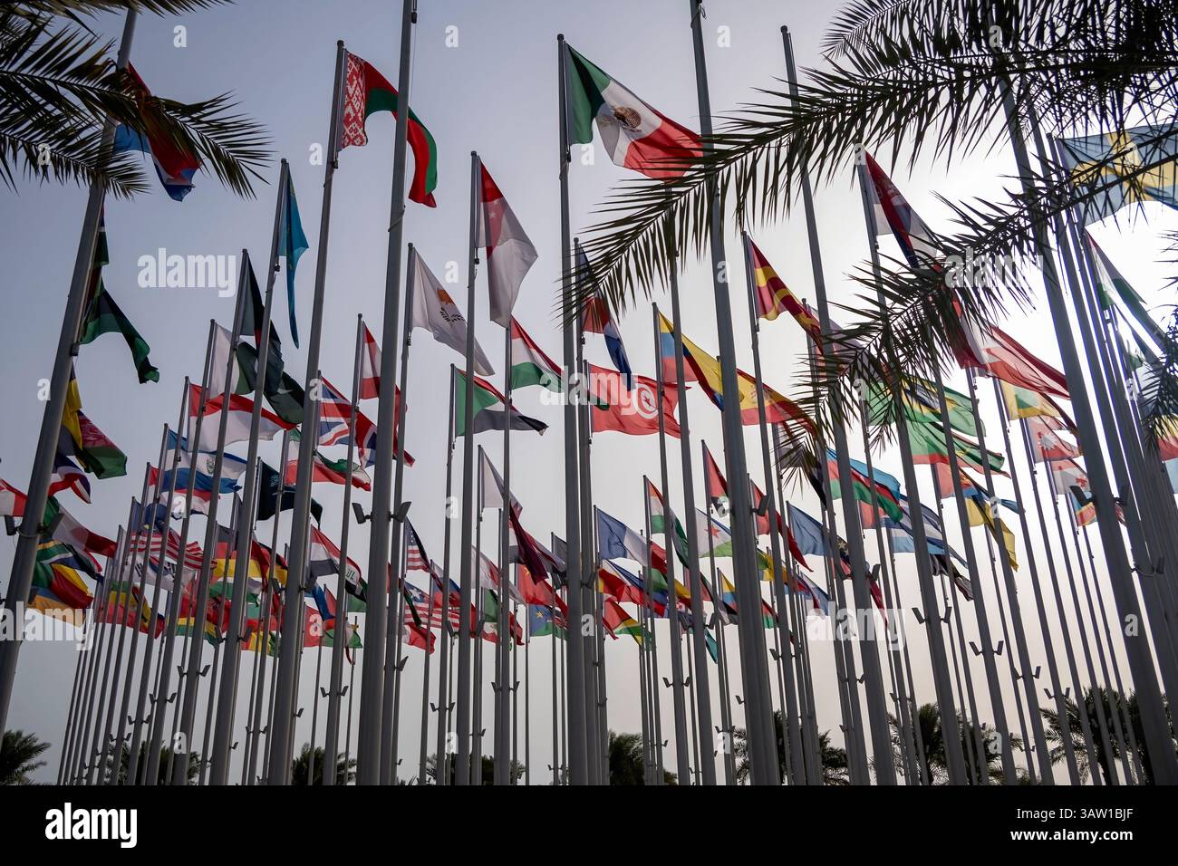 The Flag Plaza, displays 119 flags from countries with authorized ...