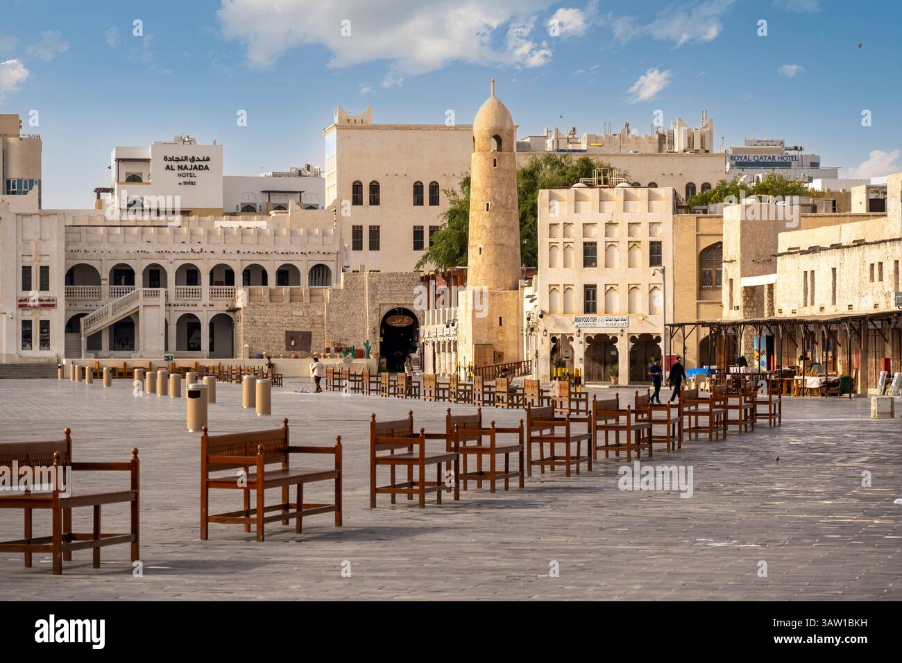 Beautiful view of old traditional souq waqif Gold Souq Doha Stock Photo ...