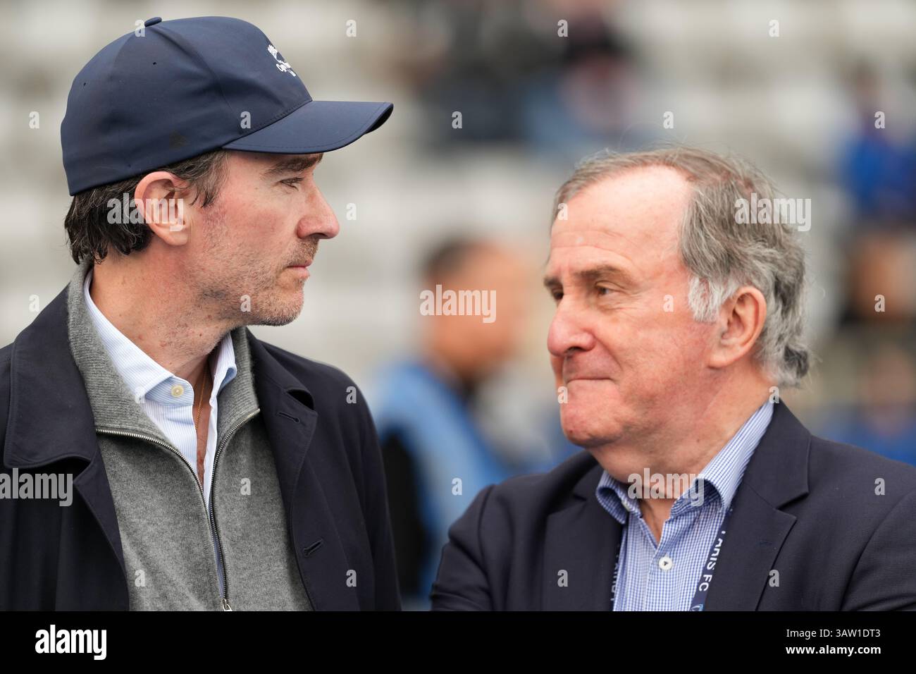 Pierre FERRACCI (President Paris Fc PFC) - Antoine ARNAULT during the ...