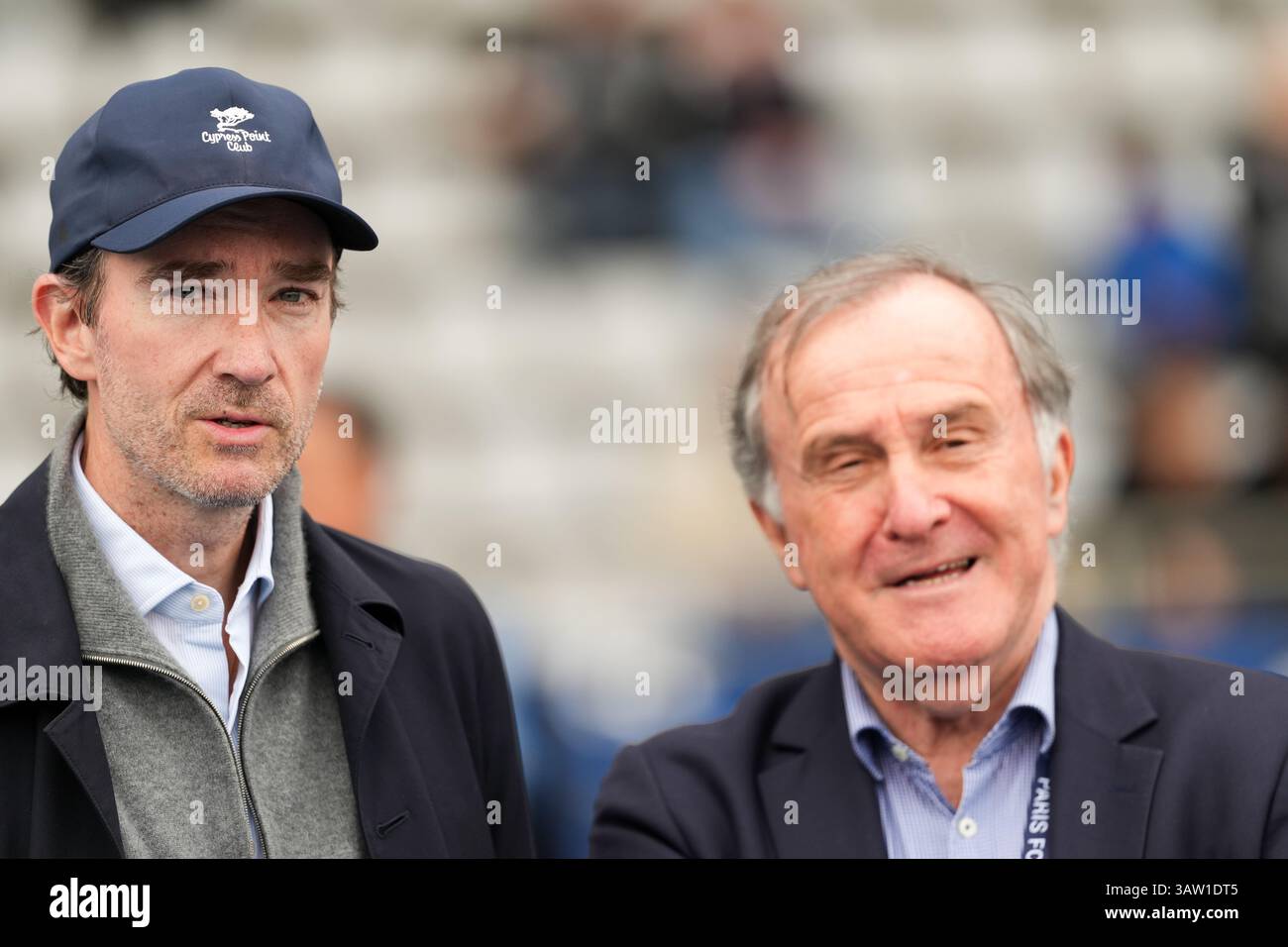 Pierre FERRACCI (President Paris Fc PFC) - Antoine ARNAULT during the ...