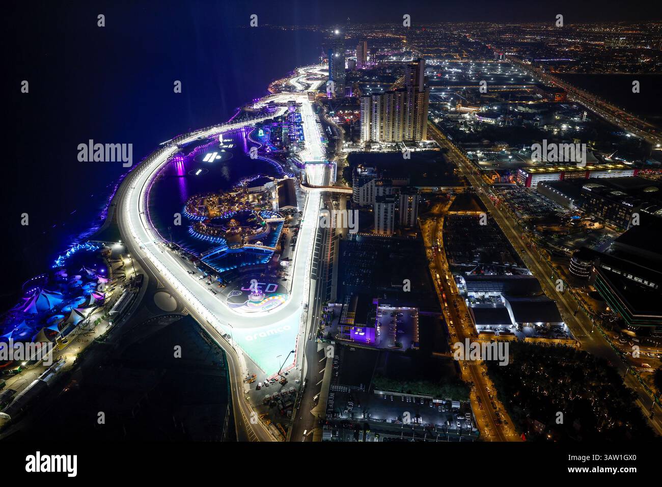 illustration track, piste, night during the Formula 1 STC Saudi Arabian ...