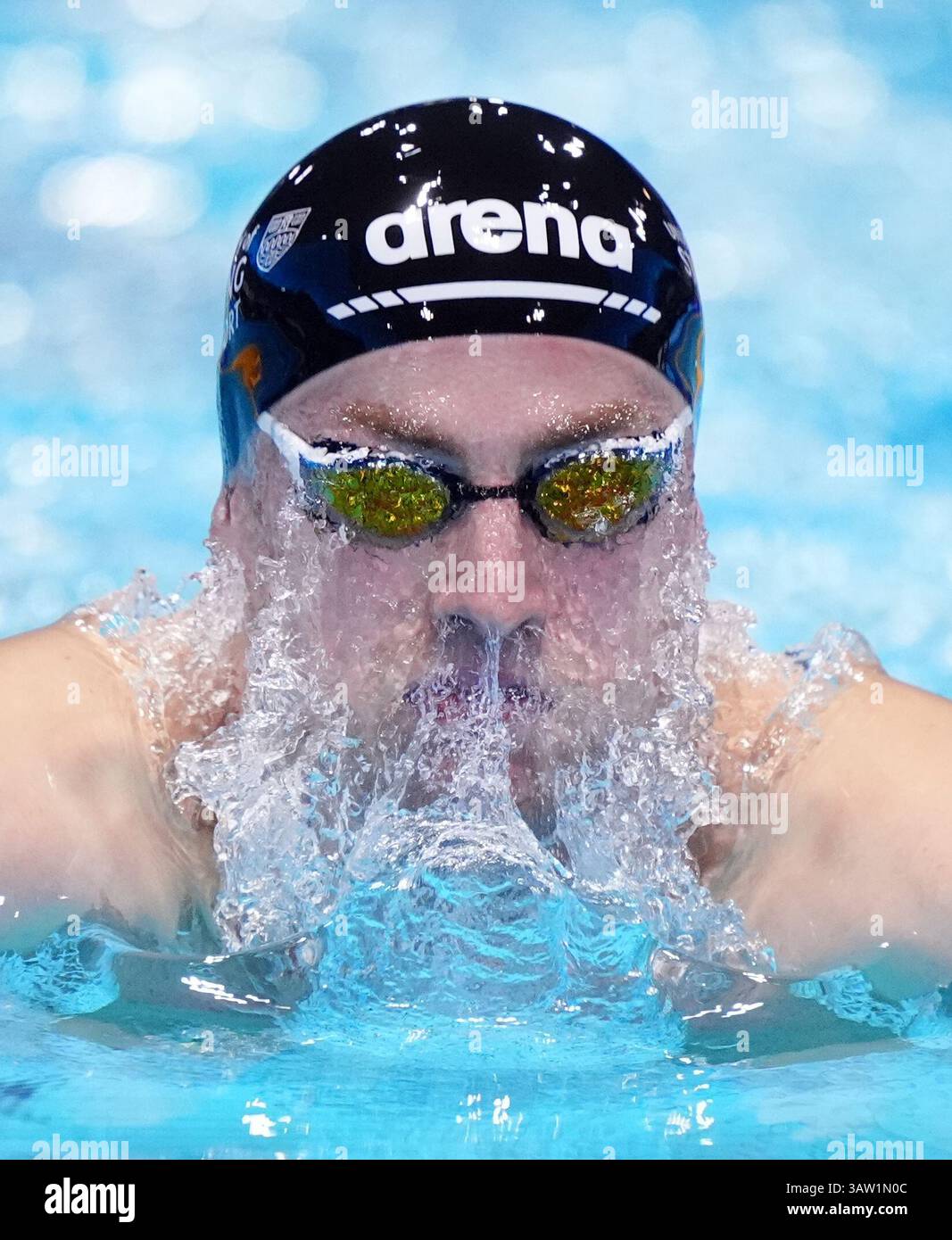 George Smith during the Men's 200m Breaststroke on day five of the ...