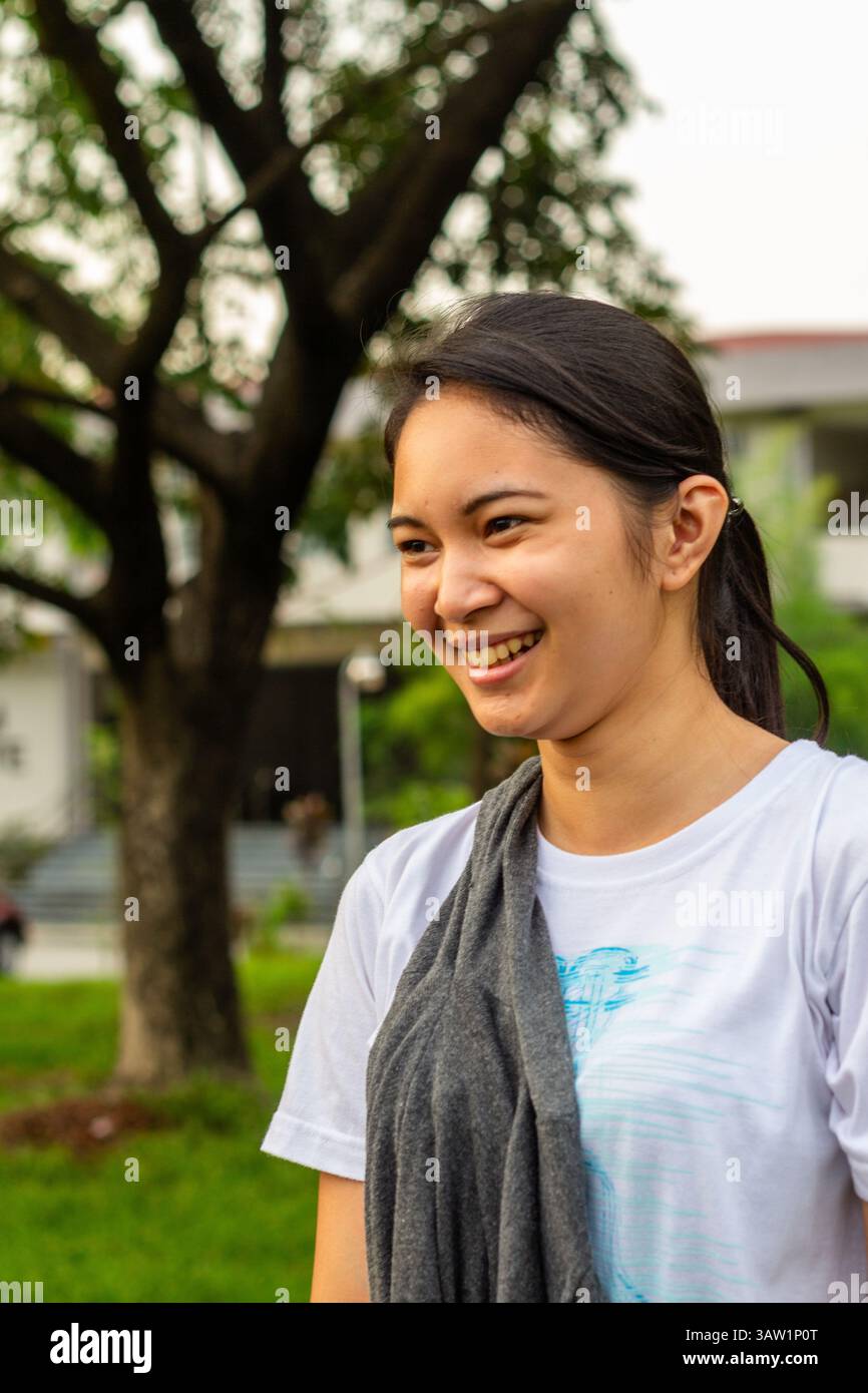 Portrait of a Filipino female teenager in Quezon City, Philippines ...