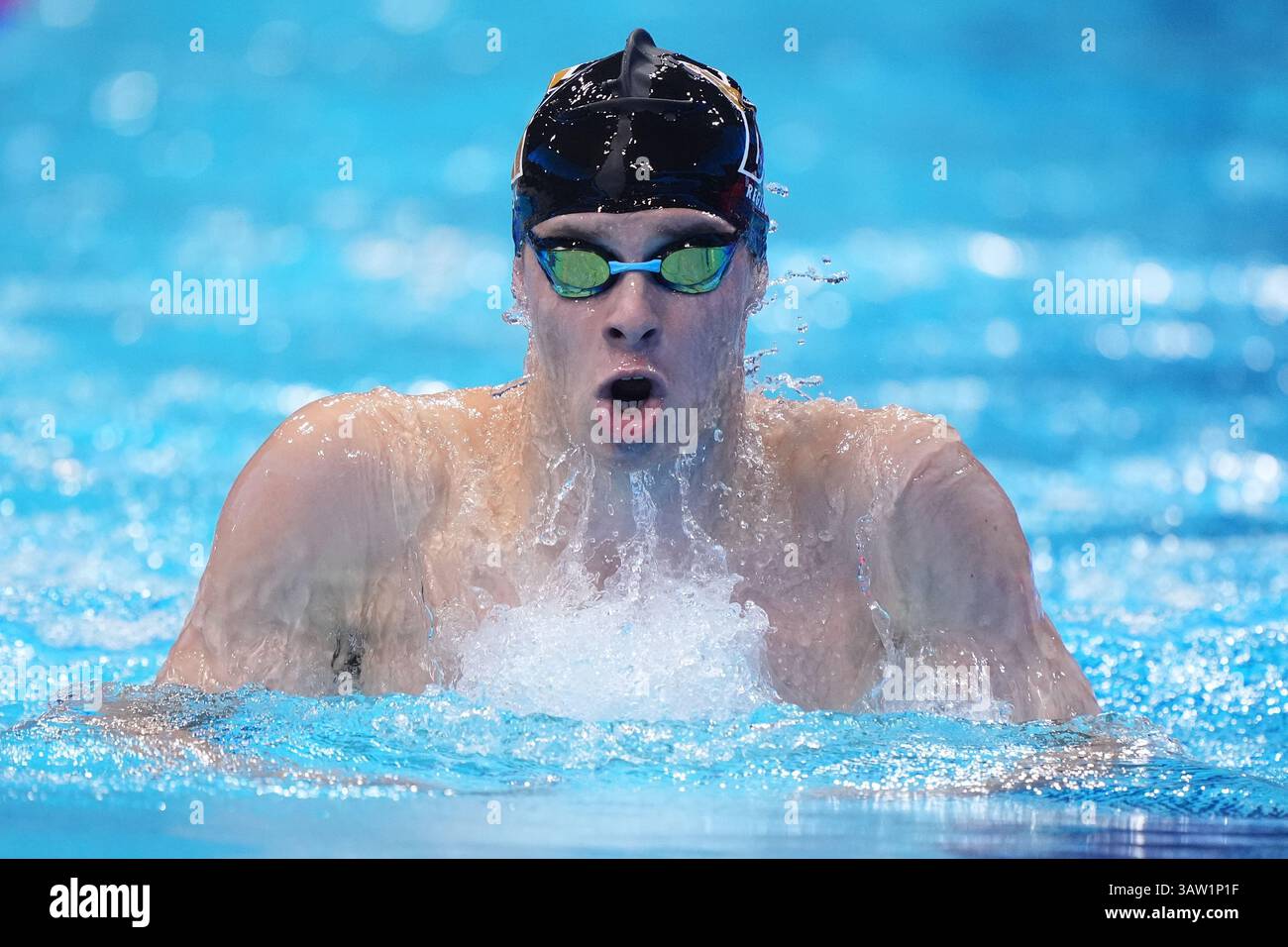 Leon Taylor during the Men's 200m Breaststroke on day five of the ...