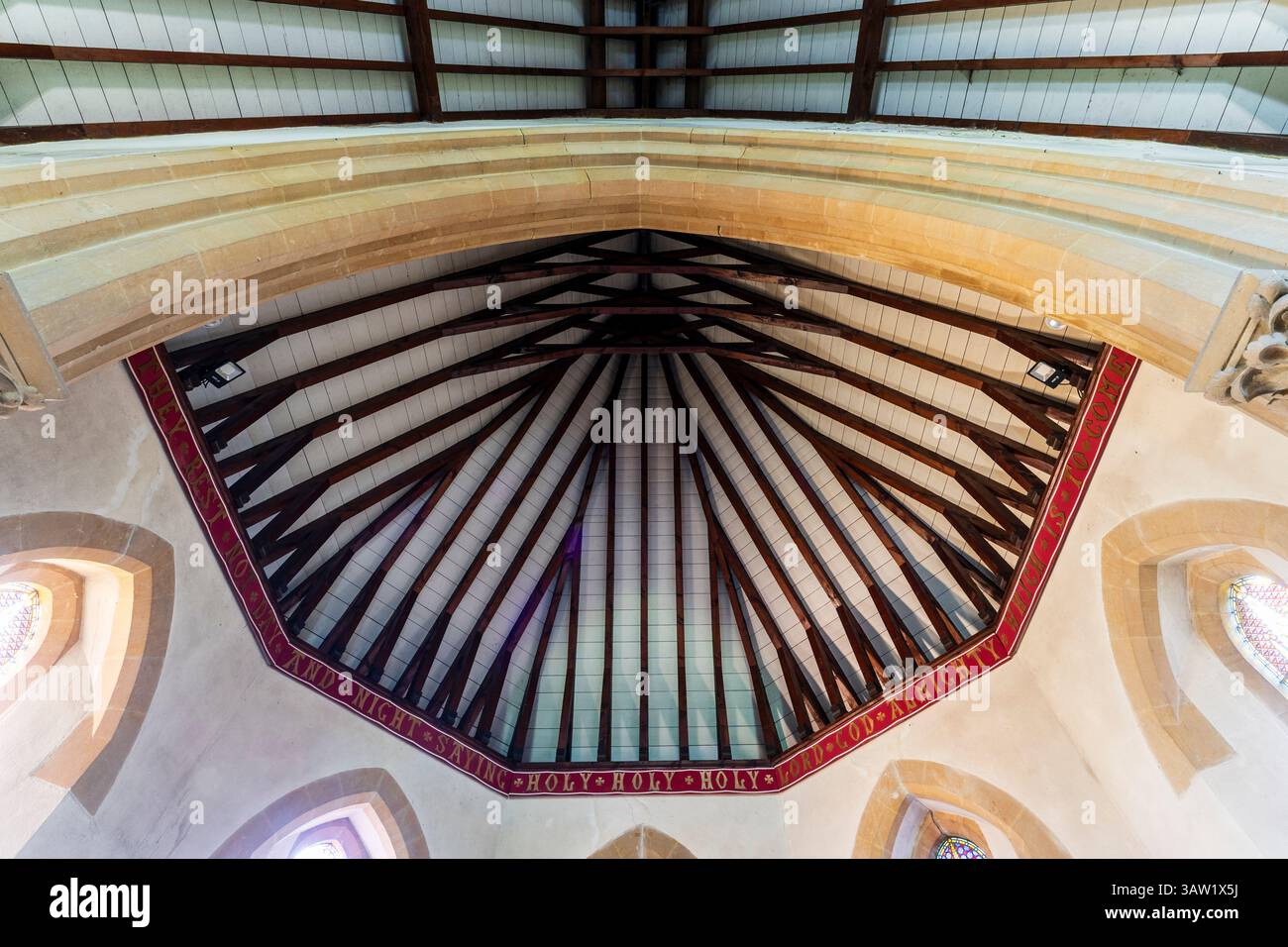 The Victorian church of St Andrew at Shepherdswell in Kent. Designed by ...