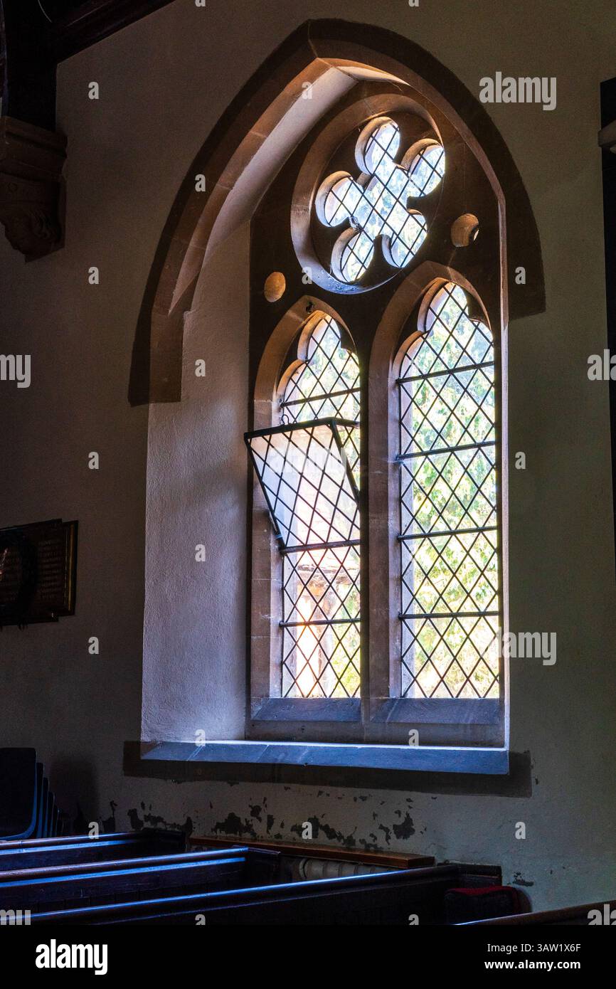 Victorian church of St Andrew at Shepherdswell in Kent. Interior ...