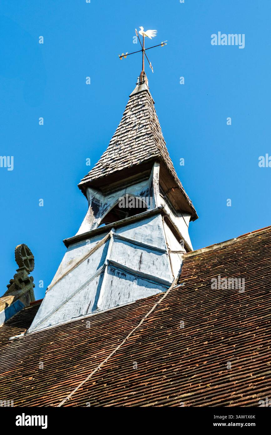 The bell-turret of the Church at Shepherdswell in kent, often called ...