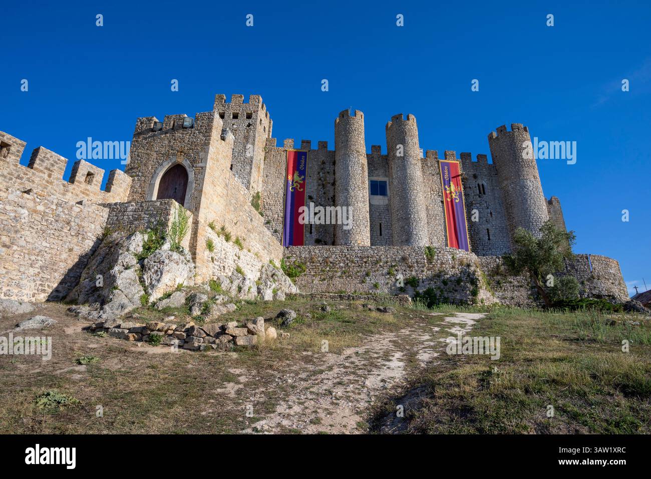 Portugal, Oeste Region, Óbidos, The ancient Castle of Óbidos (Castelo ...