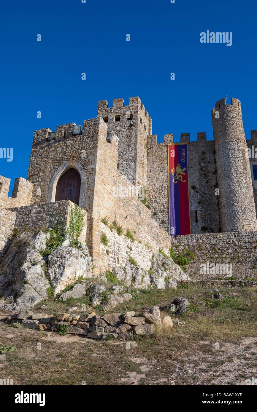 Portugal, Oeste Region, Óbidos, The ancient Castle of Óbidos (Castelo ...