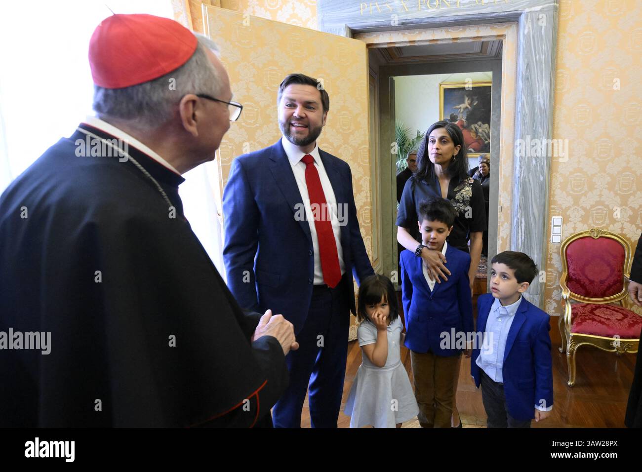 The Vice President of the United States James David Vance, his wife ...