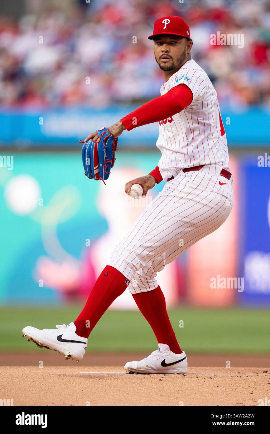 Philadelphia Phillies Starting Pitcher Taijuan Walker In Action During