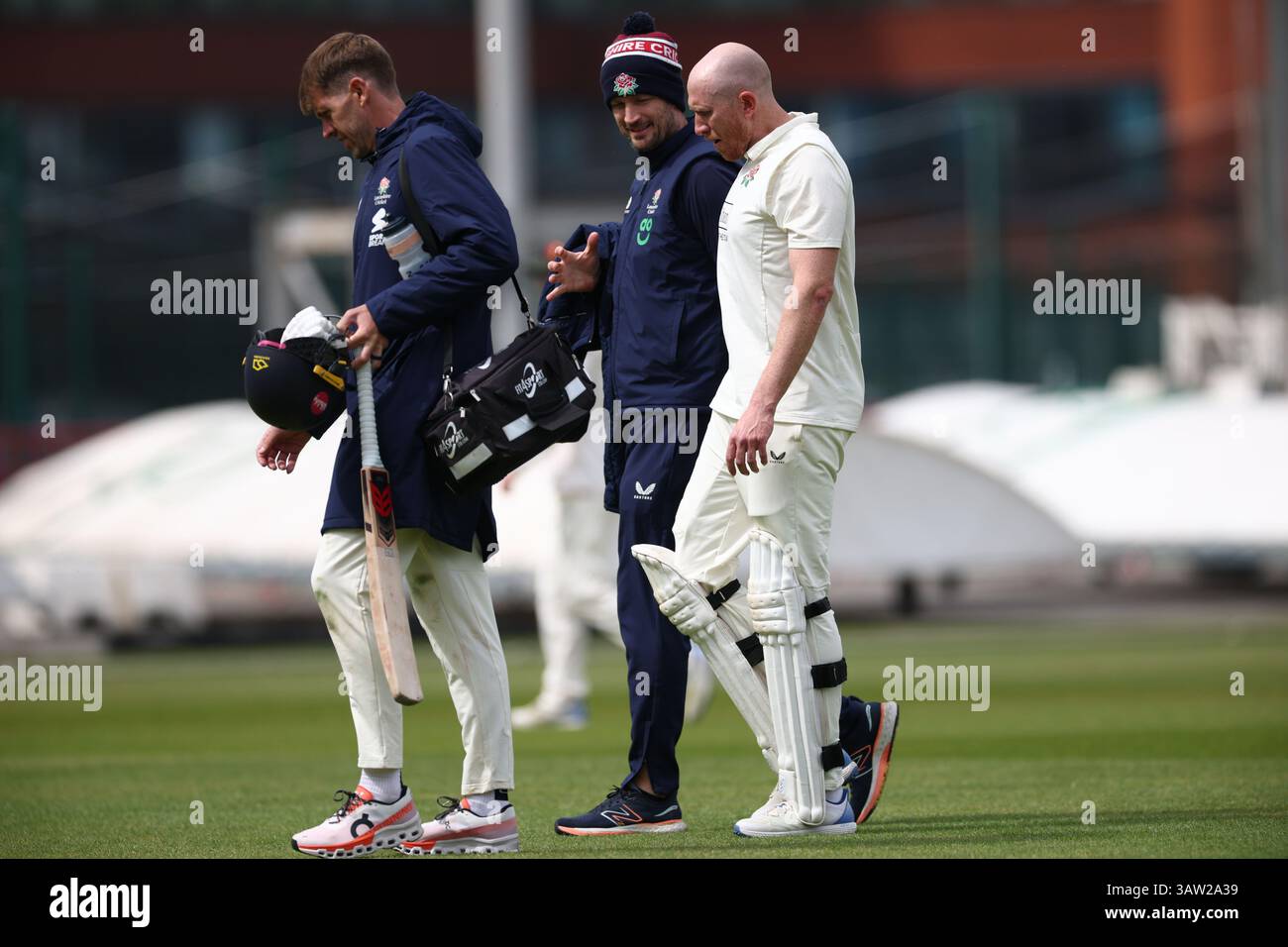 Manchester, United Kingdom, 19th April 2025. Lancashire's Luke Wells ...