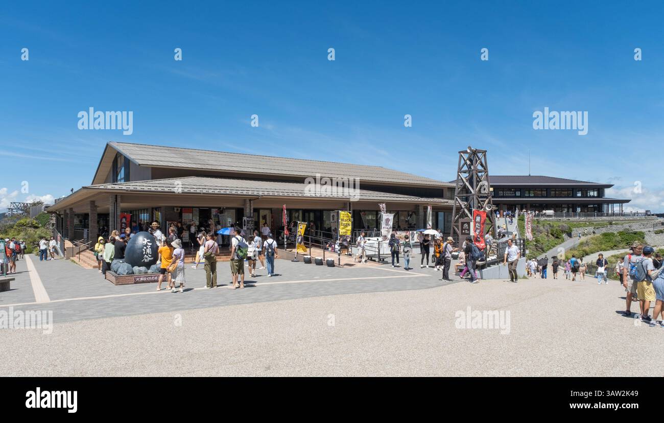 Owakudani Station is on the Hakone Ropeway. The station is situated ...