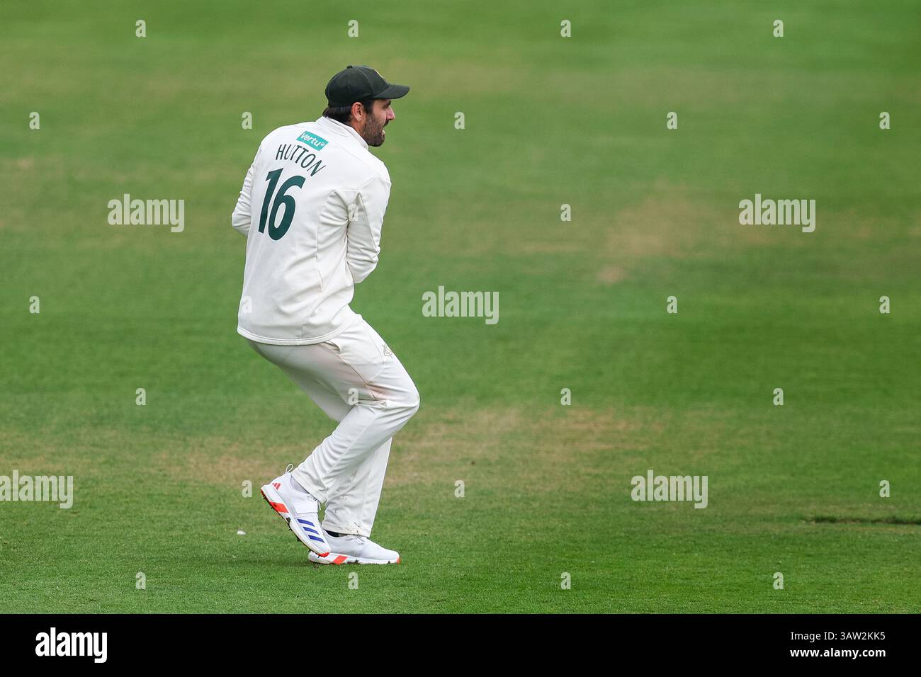 Birmingham, UK. 19th Apr, 2025. #16, Brett Hutton of Nottinghamshire ...