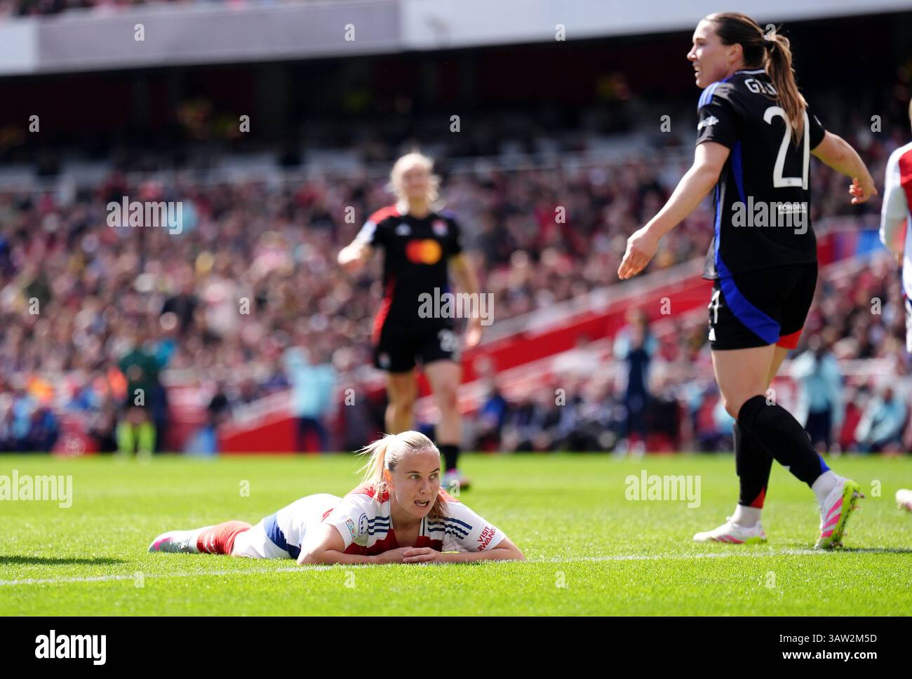 Arsenal's Beth Mead reacts to a missed chance during the UEFA Women's ...