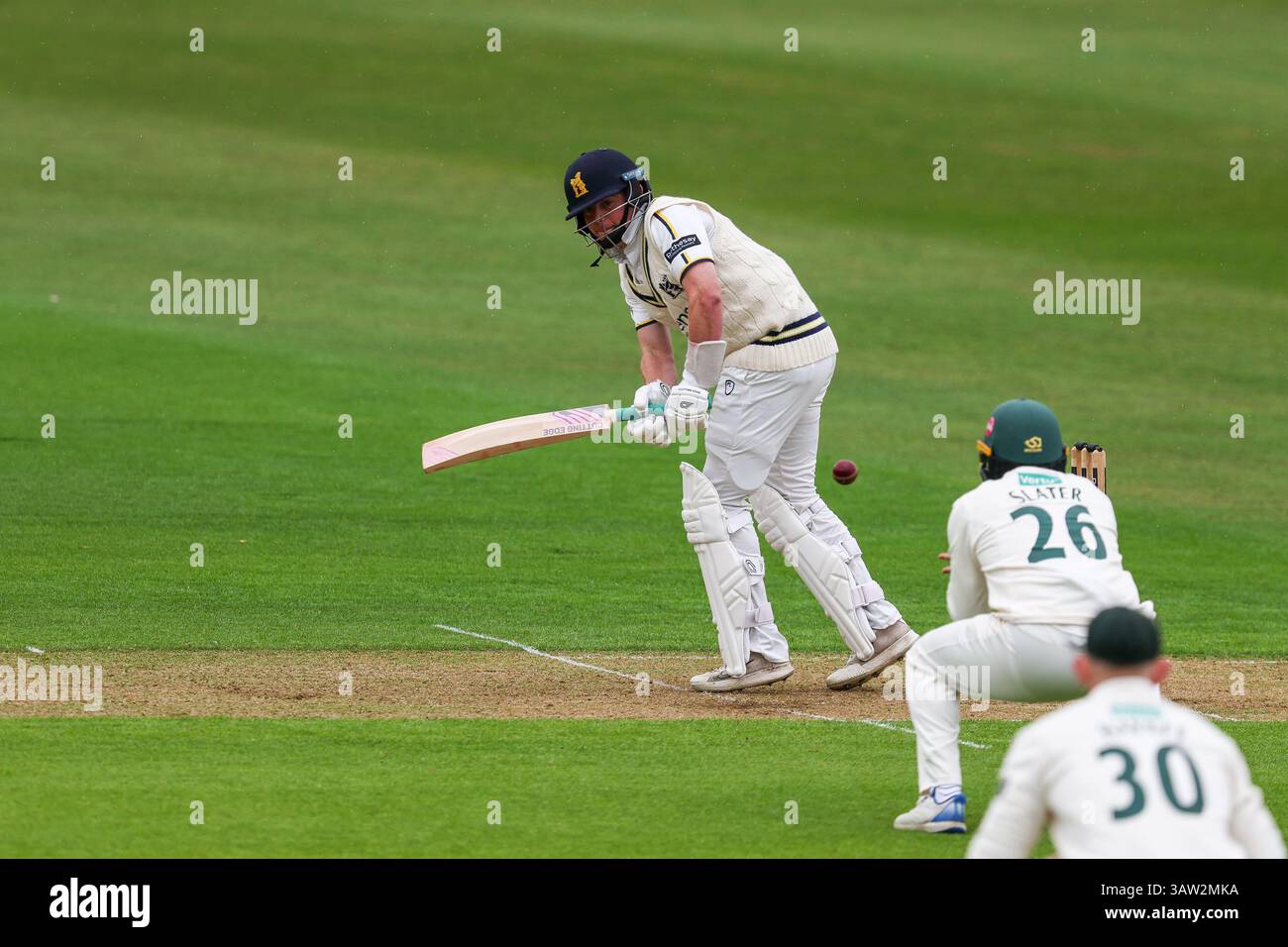 Birmingham, UK. 19th Apr, 2025. #54, Ethan Bamber of Warwickshire in ...